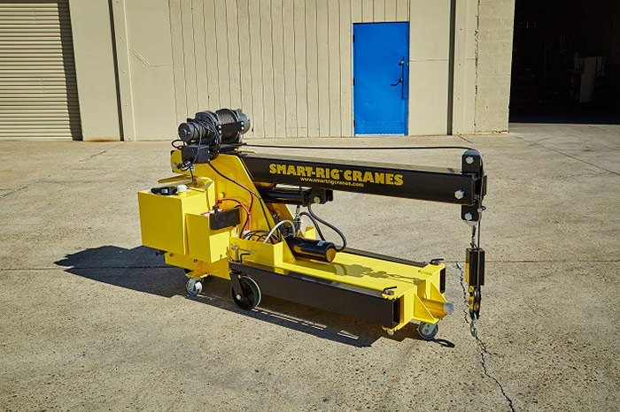 Microcranes® Portable Cranes - Small Floor Crane Hoist Mini Cranes Mobile