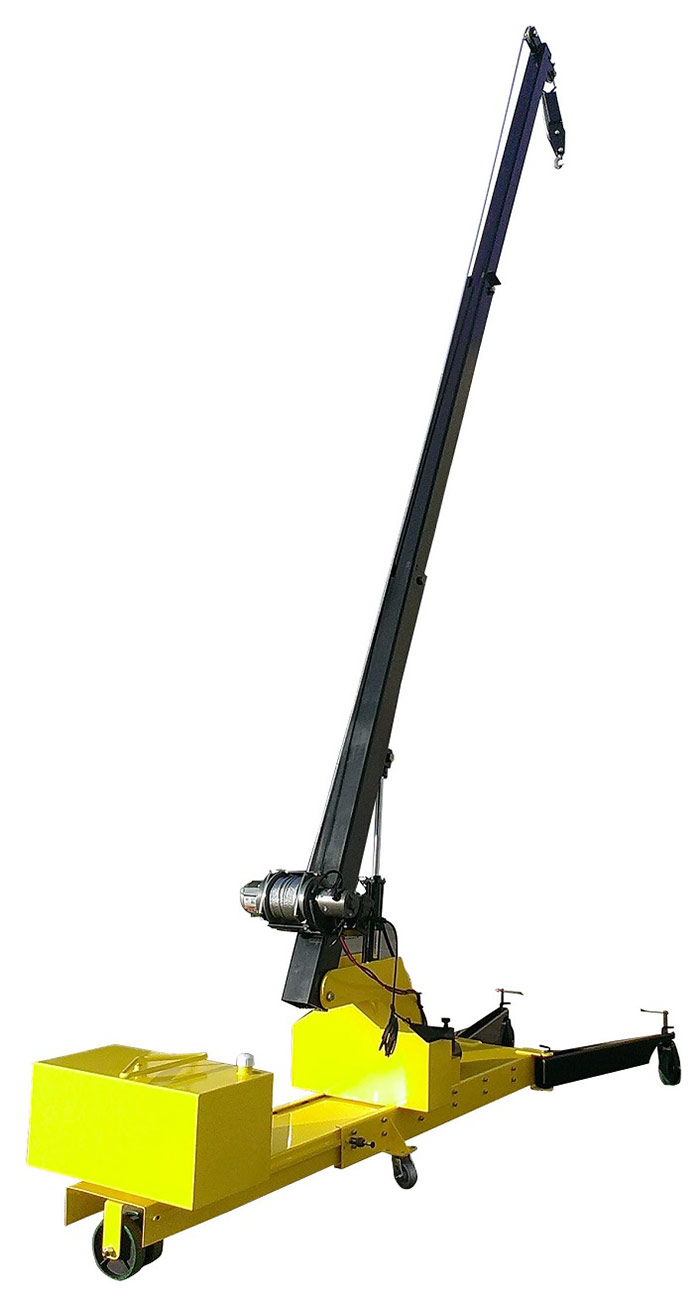 Microcranes® Portable Cranes - Small Floor Crane Hoist Mini Cranes Mobile